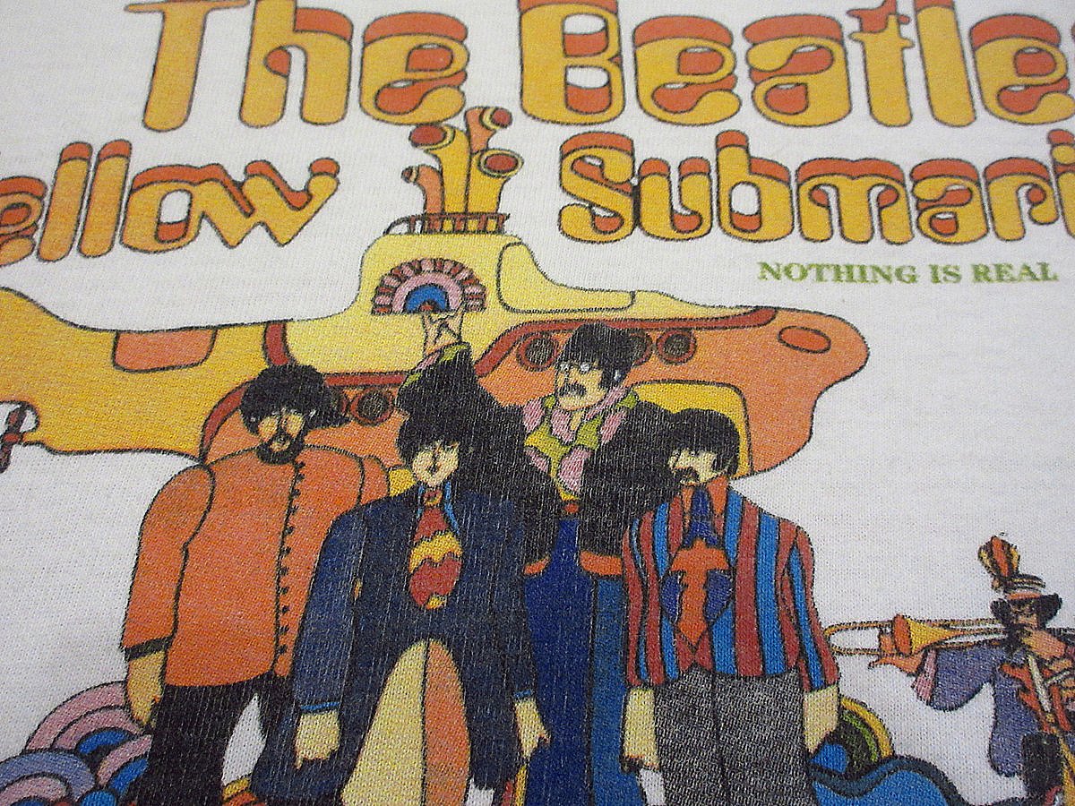 ビンテージ90's○The Beatles Yellow SubmarineプリントTシャツ白 ビンテージ90's○The Beatles Yellow SubmarineプリントTシャツ白