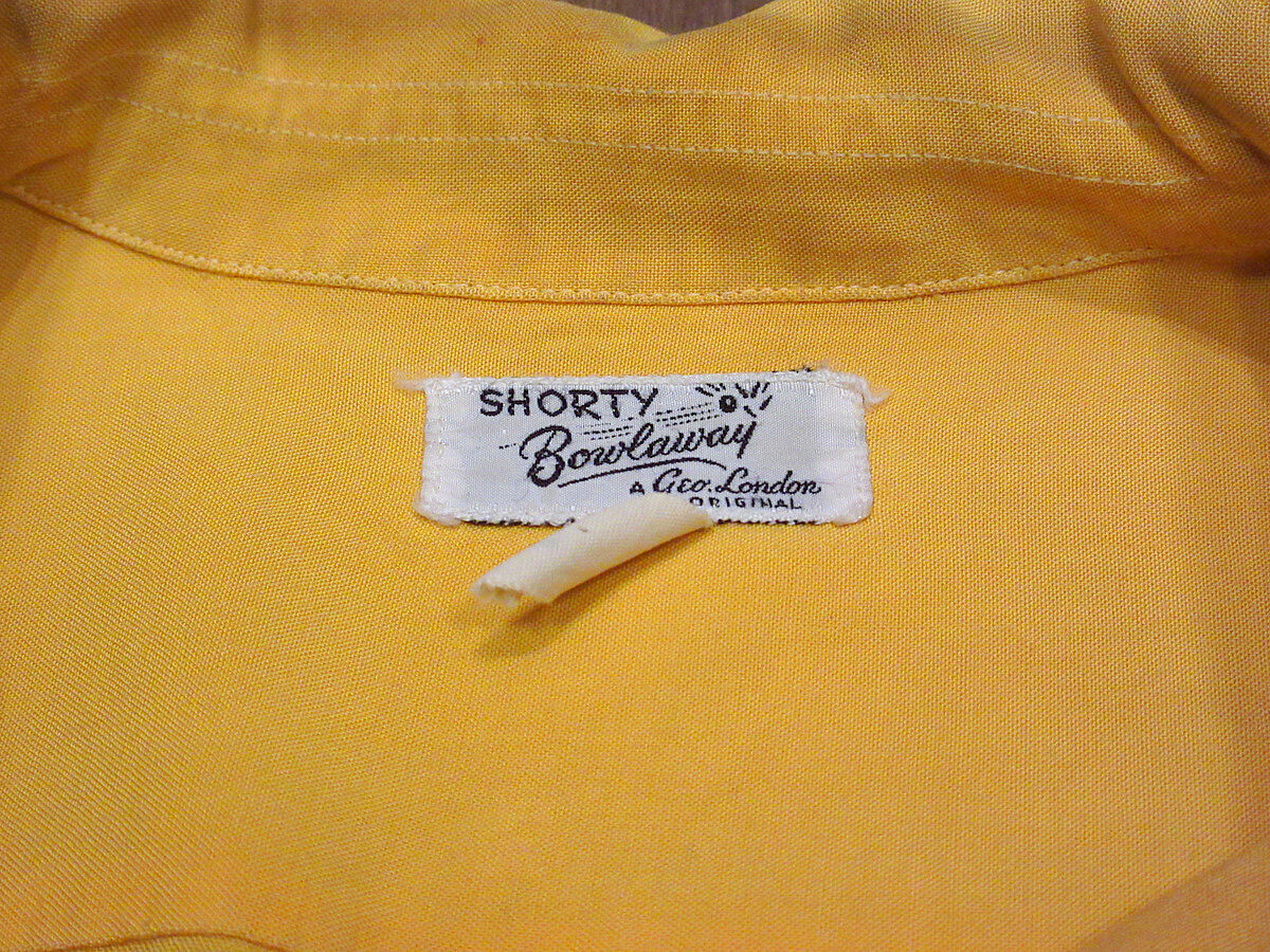 ビンテージ50's○SHORTY Bowlaway チェーンステッチボーリング ビンテージ50's○SHORTY Bowlaway チェーンステッチボーリング