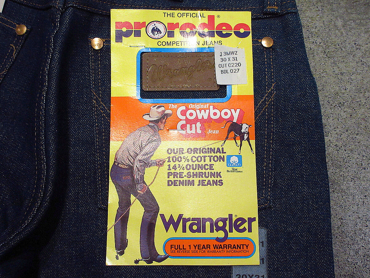 ビンテージ80's○DEADSTOCK Wrangler 13MWZ表記W30 L31○231 ビンテージ80's○DEADSTOCK Wrangler 13MWZ表記W30 L31○231