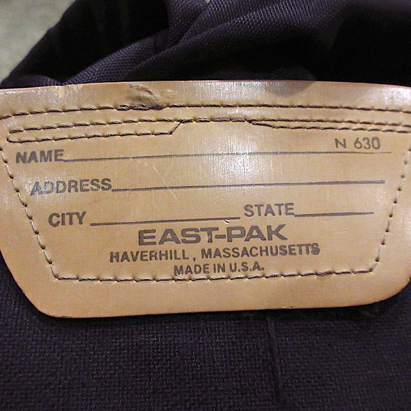 ビンテージ90's○EASTPAKボトムレザーバックパック黒○240516c5 ビンテージ90's○EASTPAKボトムレザーバックパック黒○240516c5