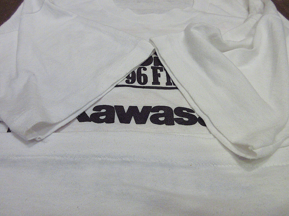 ビンテージ80s○KAWASAKIプリントTシャツ白○230928j2-m-tsh-ot ビンテージ80s○KAWASAKIプリントTシャツ白○230928j2-m-tsh-ot
