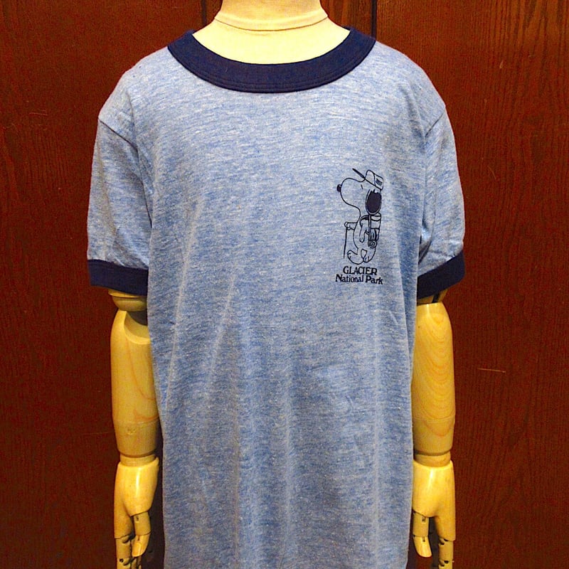 ビンテージ70's○DEADSTOCKキッズSNOOPY両面プリント霜降り ビンテージ70's○DEADSTOCKキッズSNOOPY両面プリント霜降り