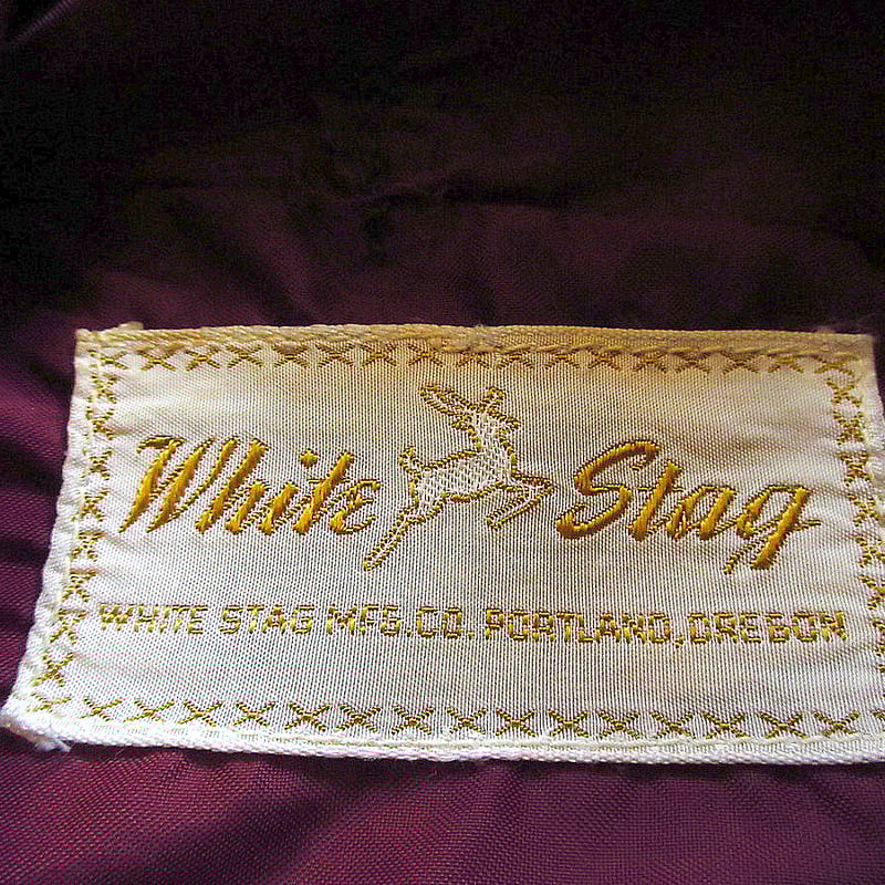 ビンテージ60's○White Stagナイロン総柄フード付きジャケット ビンテージ60's○White Stagナイロン総柄フード付きジャケット