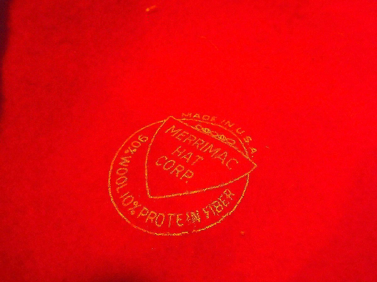 ビンテージ40’s50’s MERRIMAC HAT CORPヴェール付きフェルトヘッドドレス...