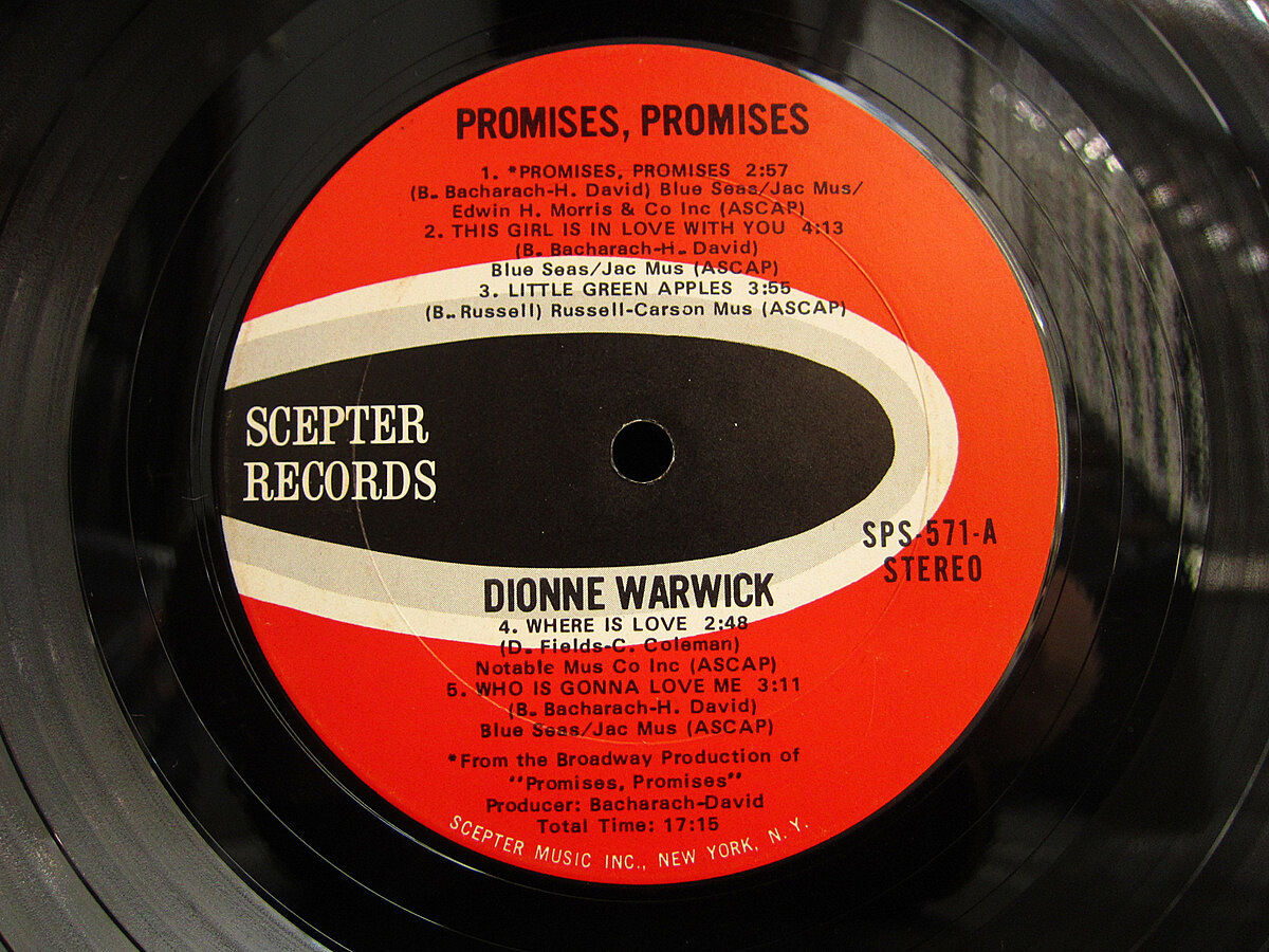 DIONNE WARWICK Promises, Promises SCEPTER RECOR...