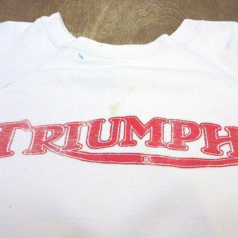 ビンテージ60's○TRIUMPH裏起毛ラグランスウェット○240124j6-m ビンテージ60's○TRIUMPH裏起毛ラグランスウェット○240124j6-m