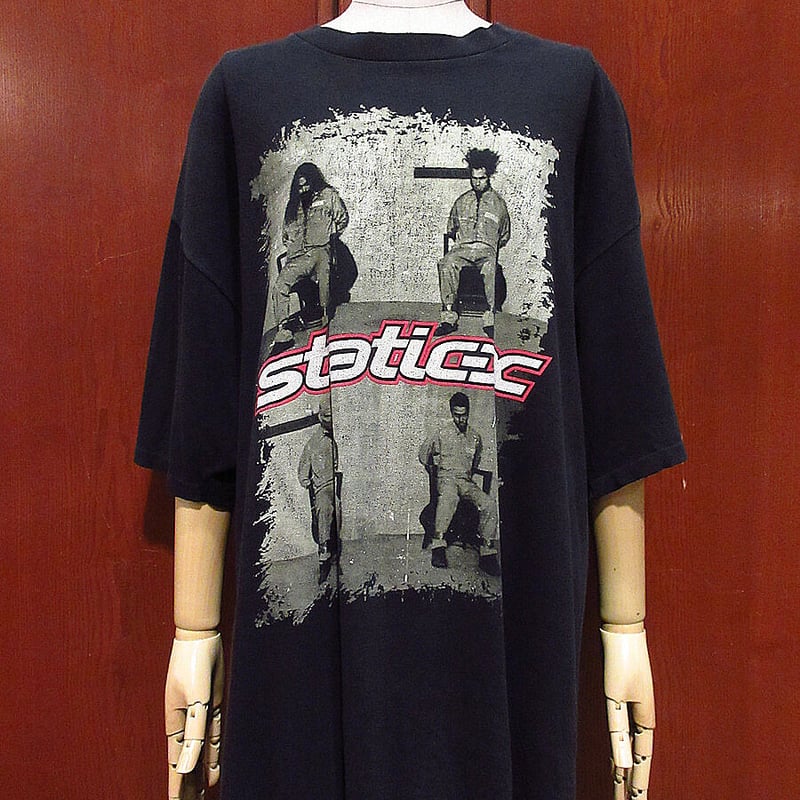 ビンテージ90's○Static-X WISCONSIN DEATH TRIPプリントTシャツ ビンテージ90's○Static-X WISCONSIN DEATH TRIPプリントTシャツ