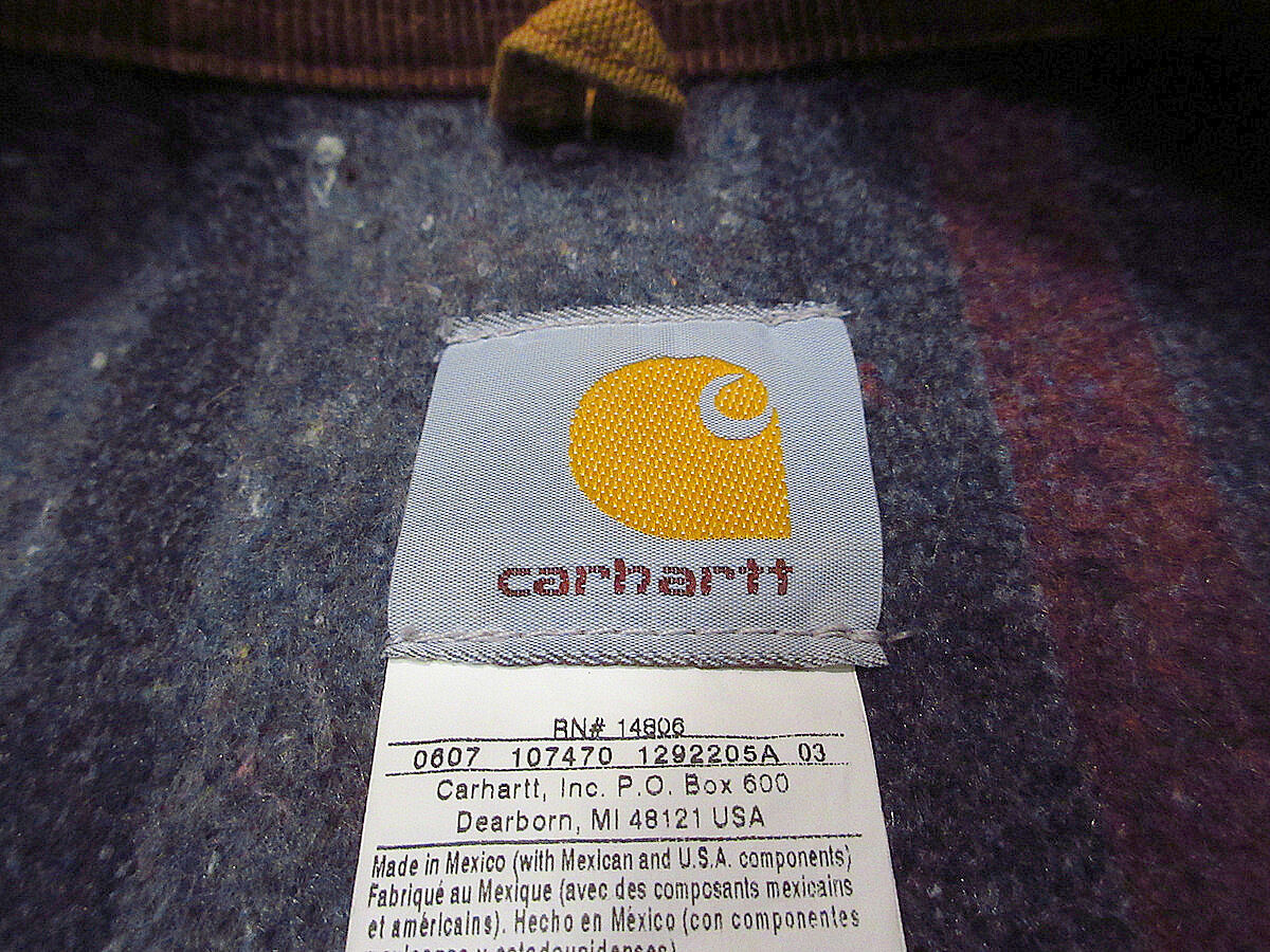 Carhartt NAVSEA刺繍入り裏地ブランケットミシガンチョアコート Carhartt NAVSEA刺繍入り裏地ブランケットミシガンチョアコート