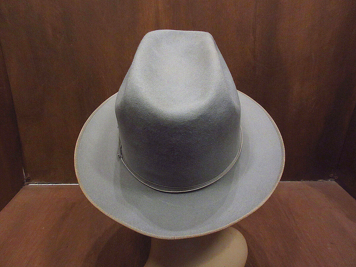 ビンテージ50's○STETSON OPEN ROADフェドラハットグレーsize 7 ビンテージ50's○STETSON OPEN ROADフェドラハットグレーsize 7