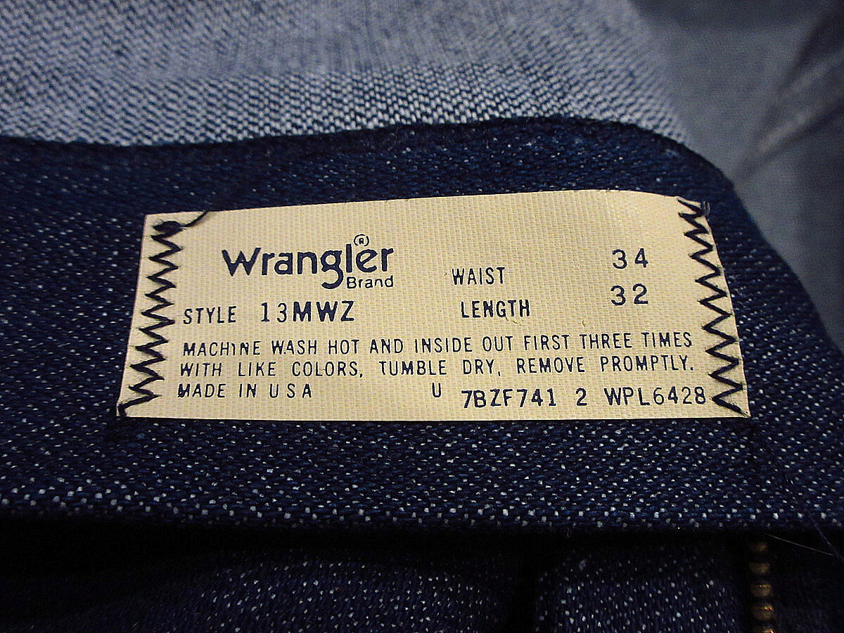 ビンテージ70's○DEADSTOCK Wrangler 13MWZ表記W34 L32○230 ビンテージ70's○DEADSTOCK Wrangler 13MWZ表記W34 L32○230