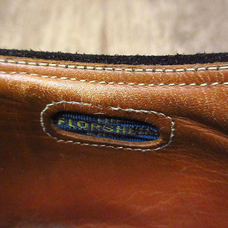 ビンテージ50's○FLORSHEIMキャップトゥスウェードシューズ黒 ビンテージ50's○FLORSHEIMキャップトゥスウェードシューズ黒