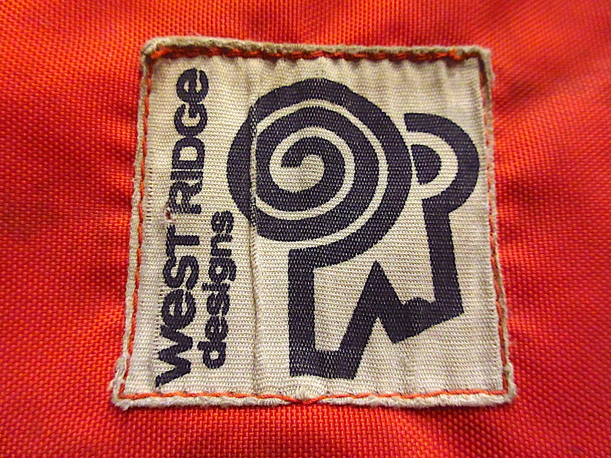 ビンテージ70's WeST RIDGe designsナイロンバックパックオレンジ 2402...