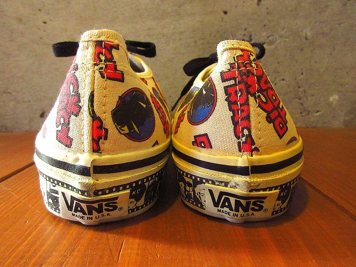 ビンテージ80's○DEADSTOCK VANS DICK TRACYオーセンティックsize ビンテージ80's○DEADSTOCK VANS DICK TRACYオーセンティックsize