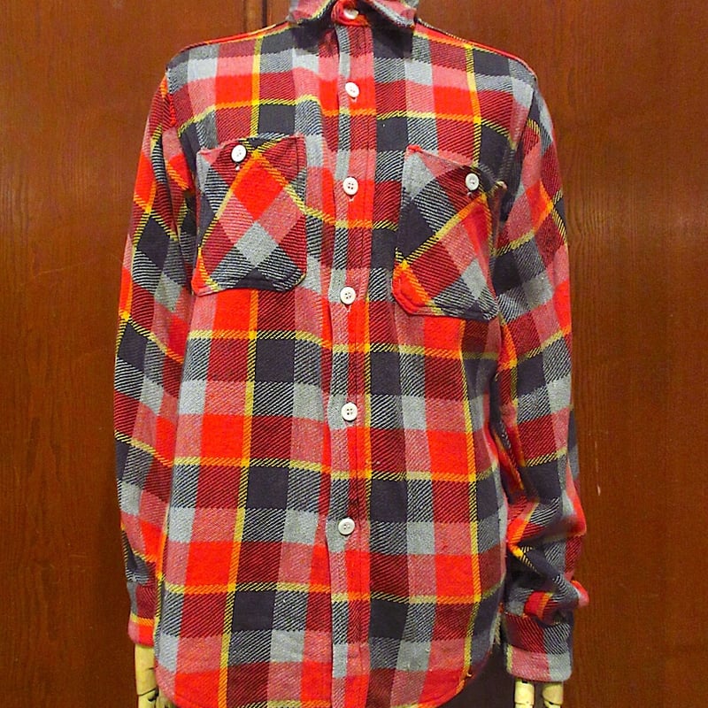 ビンテージ60's○WINTER Kingチェックヘビーネルシャツ ビンテージ60's○WINTER Kingチェックヘビーネルシャツ