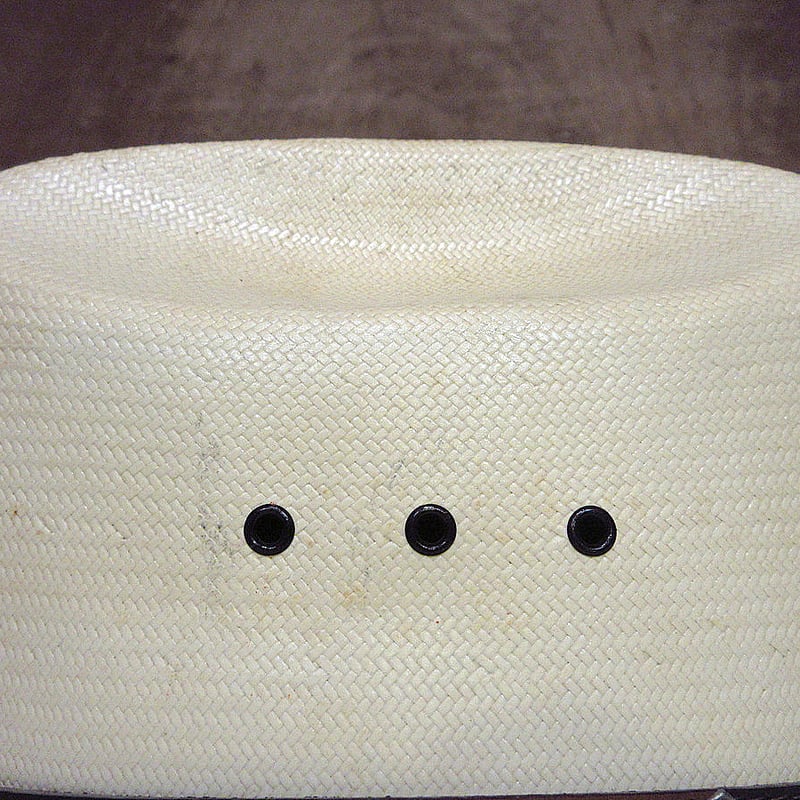 ビンテージ○STETSONウエスタンストローハット○240719i4-m-ht ビンテージ○STETSONウエスタンストローハット○240719i4-m-ht