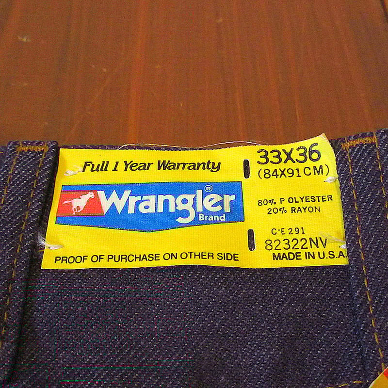 ビンテージ70's80's○DEADSTOCK Wrangler WRANCHERデニム風ブー ビンテージ70's80's○DEADSTOCK Wrangler WRANCHERデニム風ブー