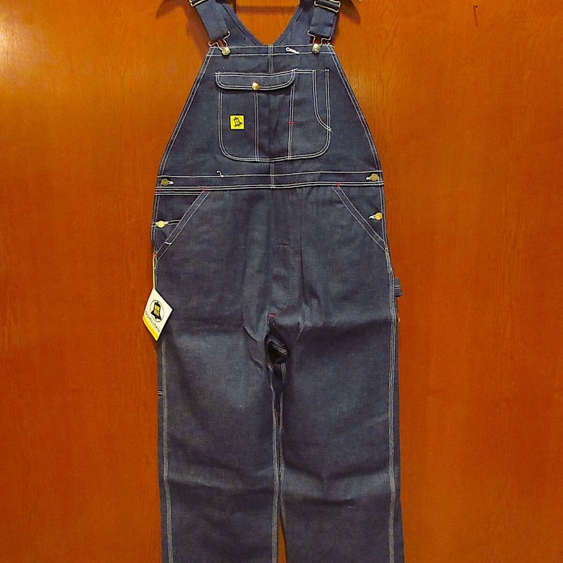 ビンテージ60's○DEADSTOCK BLUE BELLデニムオーバーオール表記 ビンテージ60's○DEADSTOCK BLUE BELLデニムオーバーオール表記