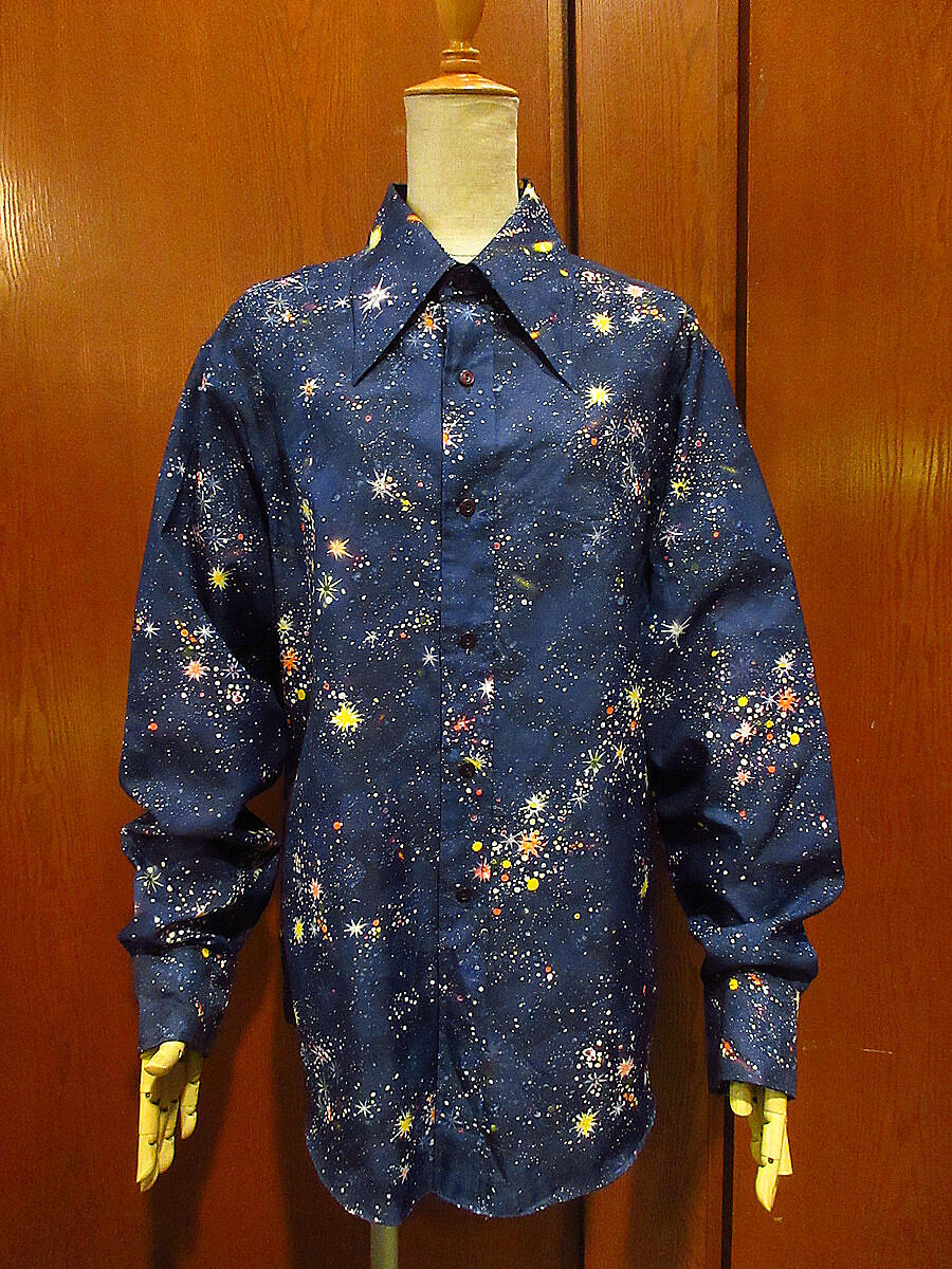 ビンテージ70's○KENNINGTONディズニーファンタジアプリント長袖 ビンテージ70's○KENNINGTONディズニーファンタジアプリント長袖