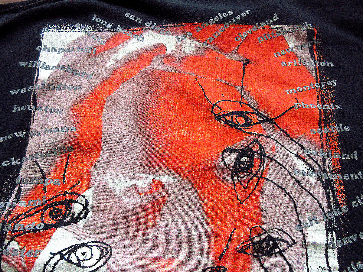 ビンテージ90's○The Cure Wish Tour両面プリントTシャツ黒 ビンテージ90's○The Cure Wish Tour両面プリントTシャツ黒