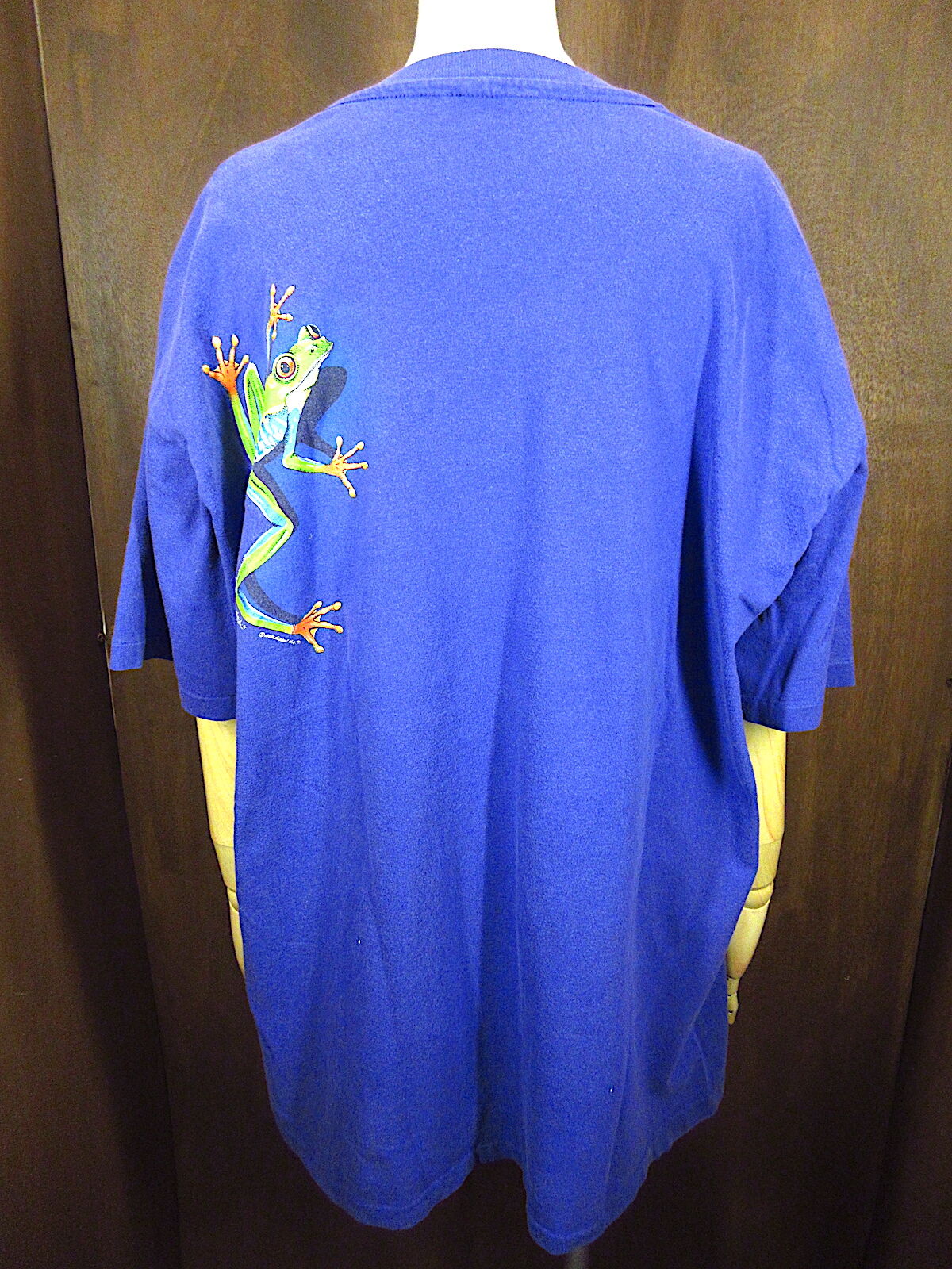 ビンテージ90's○HARLEQUIN NGカエルプリントTシャツ紫Size XL ビンテージ90's○HARLEQUIN NGカエルプリントTシャツ紫Size XL