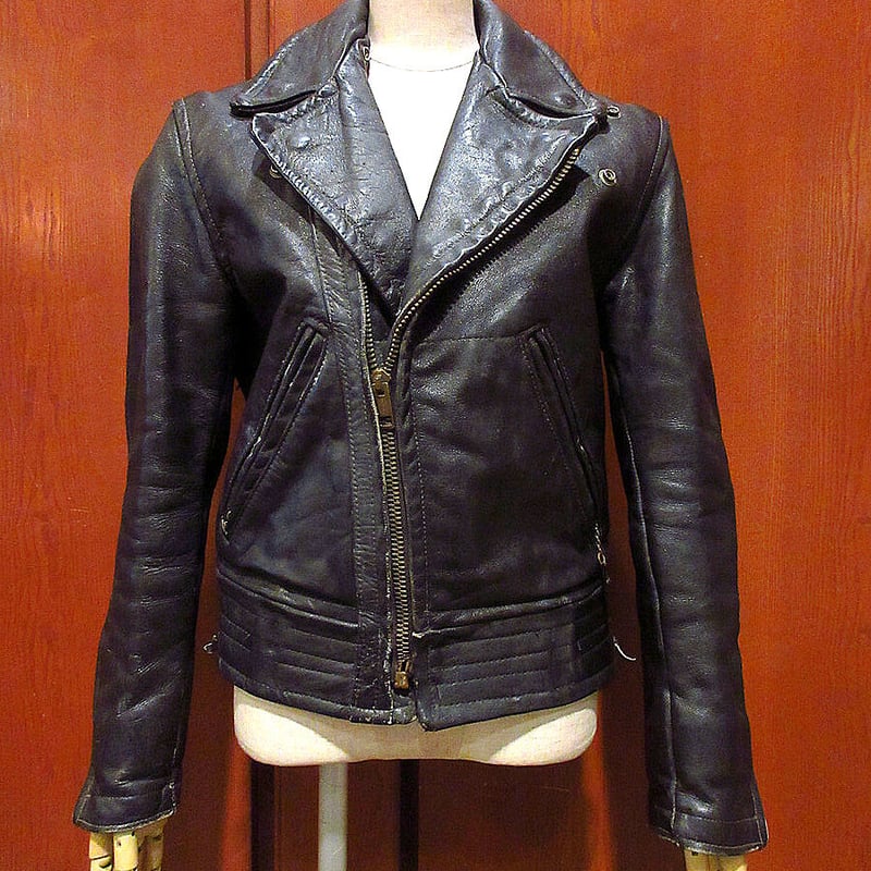 ビンテージ60's70's○CHPレザーダブルライダースジャケット ビンテージ60's70's○CHPレザーダブルライダースジャケット