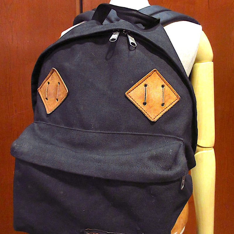 ビンテージ90's○EASTPAKボトムレザーバックパック黒○240516c5 ビンテージ90's○EASTPAKボトムレザーバックパック黒○240516c5