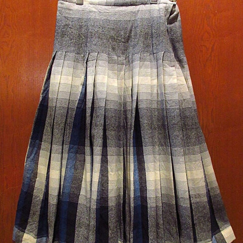 ビンテージ50's○PENDLETONリバーシブルチェックウールプリーツ ビンテージ50's○PENDLETONリバーシブルチェックウールプリーツ