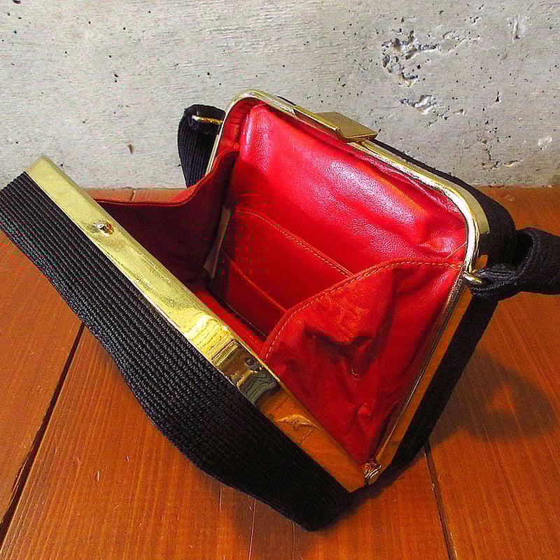 ビンテージ40's○コードハンドバッグ黒○240713k2-bag-hnd 1940s ビンテージ40's○コードハンドバッグ黒○240713k2-bag-hnd 1940s