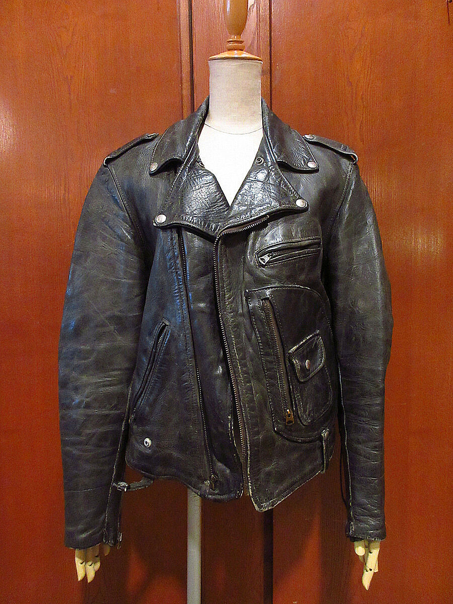 ビンテージ50's○BUCO J-24レザーモーターサイクルジャケット黒 ビンテージ50's○BUCO J-24レザーモーターサイクルジャケット黒