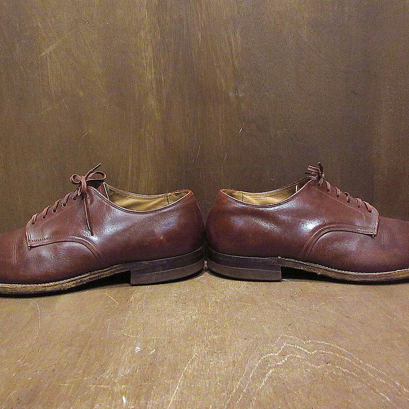 ビンテージ40's50's○U.S.NAVYサービスシューズ茶size 10 EE ビンテージ40's50's○U.S.NAVYサービスシューズ茶size 10 EE