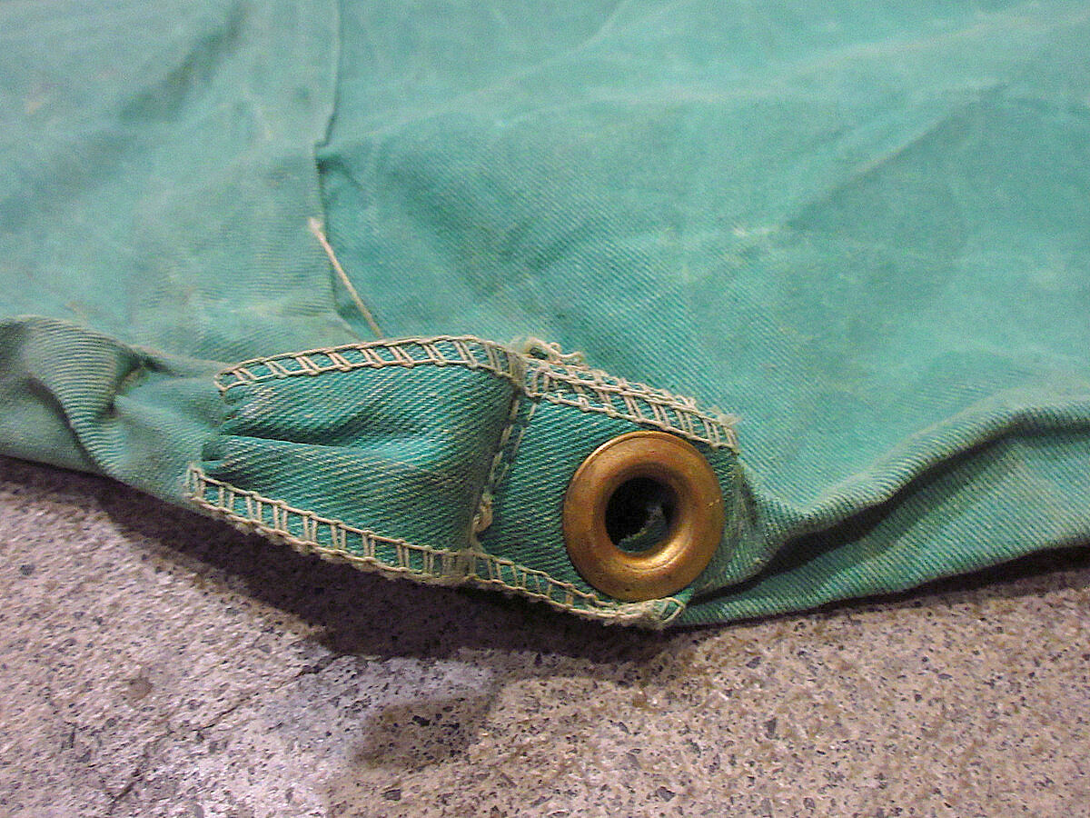 ビンテージ40's50's CAMEL MFG. CO.キャンバスタープ緑 230226i8-...