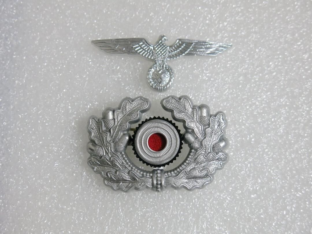 ナチスドイツ軍 陸軍将校ワシ&コッカード帽章セット ナチスドイツ軍 陸軍将校ワシ&コッカード帽章セット