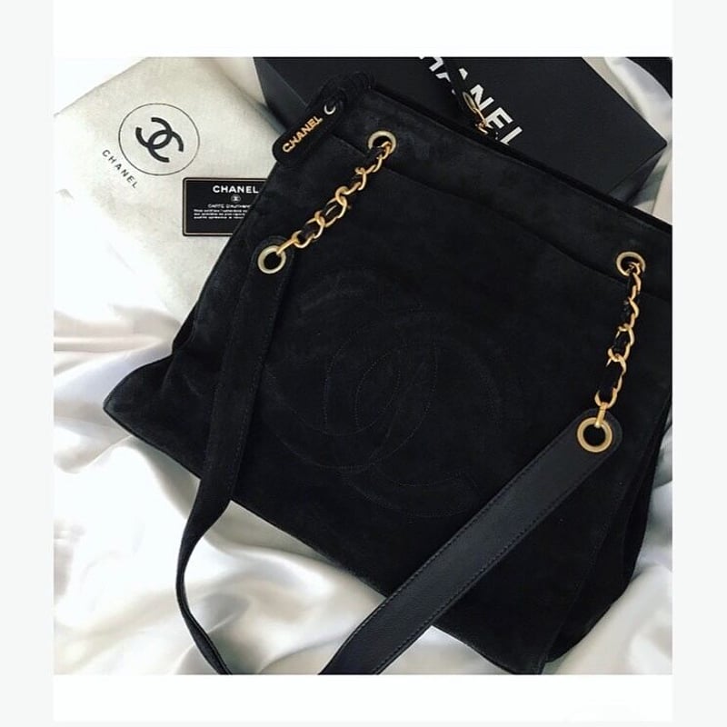 シャネル CHANEL デカココ スエードトートバッグ | Advanced Style シャネル CHANEL デカココ スエードトートバッグ | Advanced Style