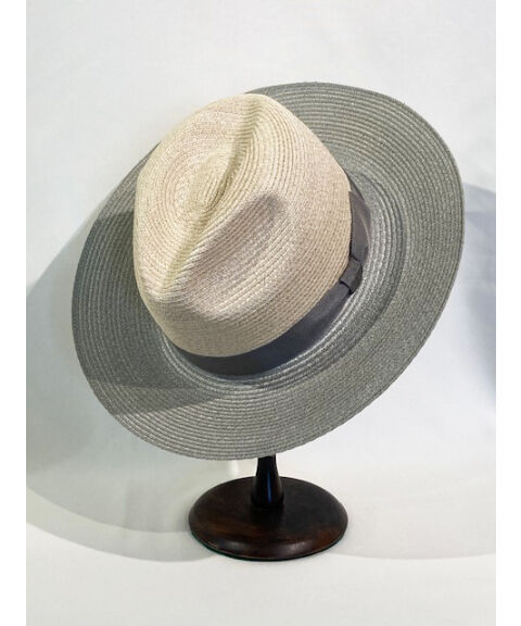 Two Tone Linen Wide Blade Hat（Edo Hat）【EDHT-581...
