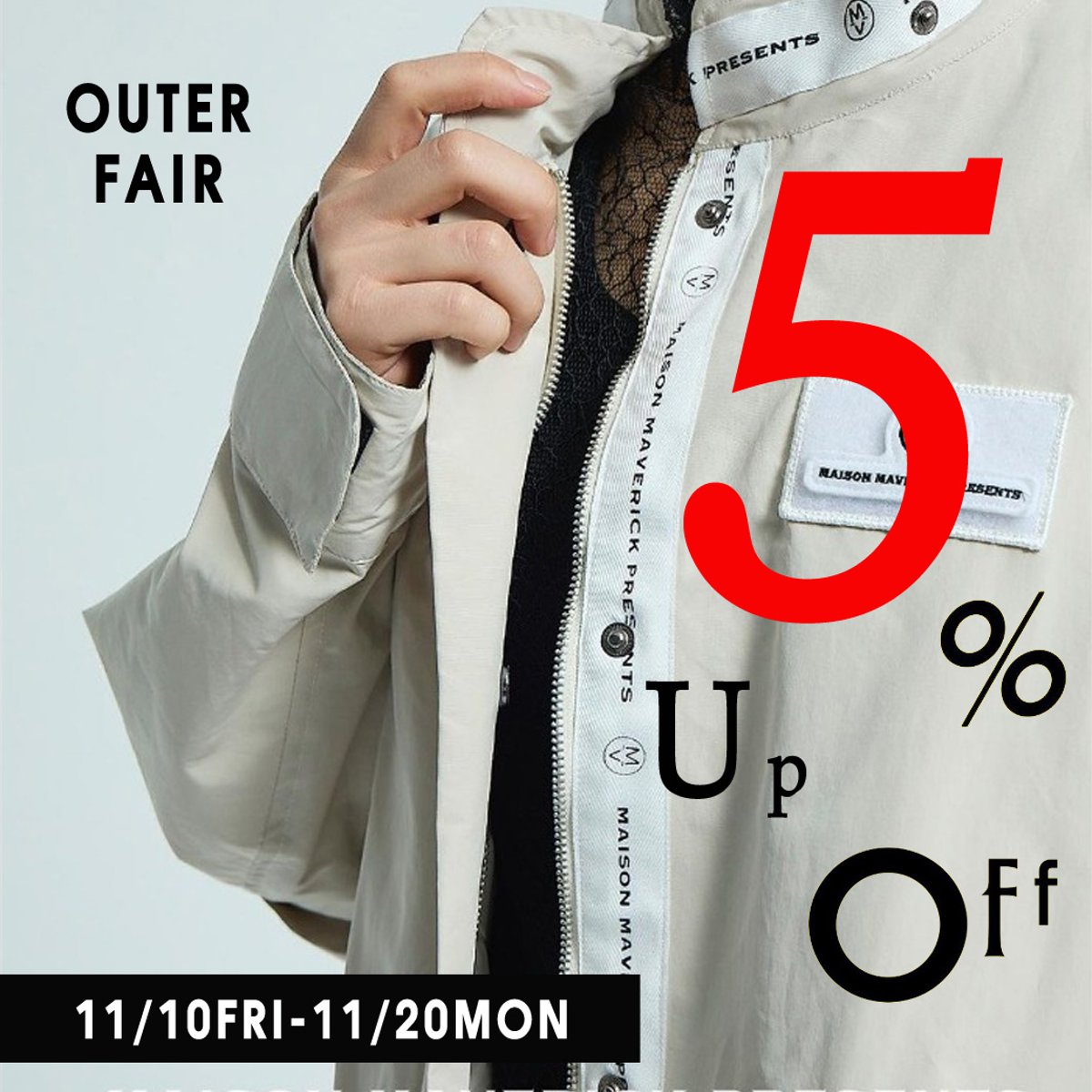 OUTER FAIR 5% OFF or UP | ZAZABYS
