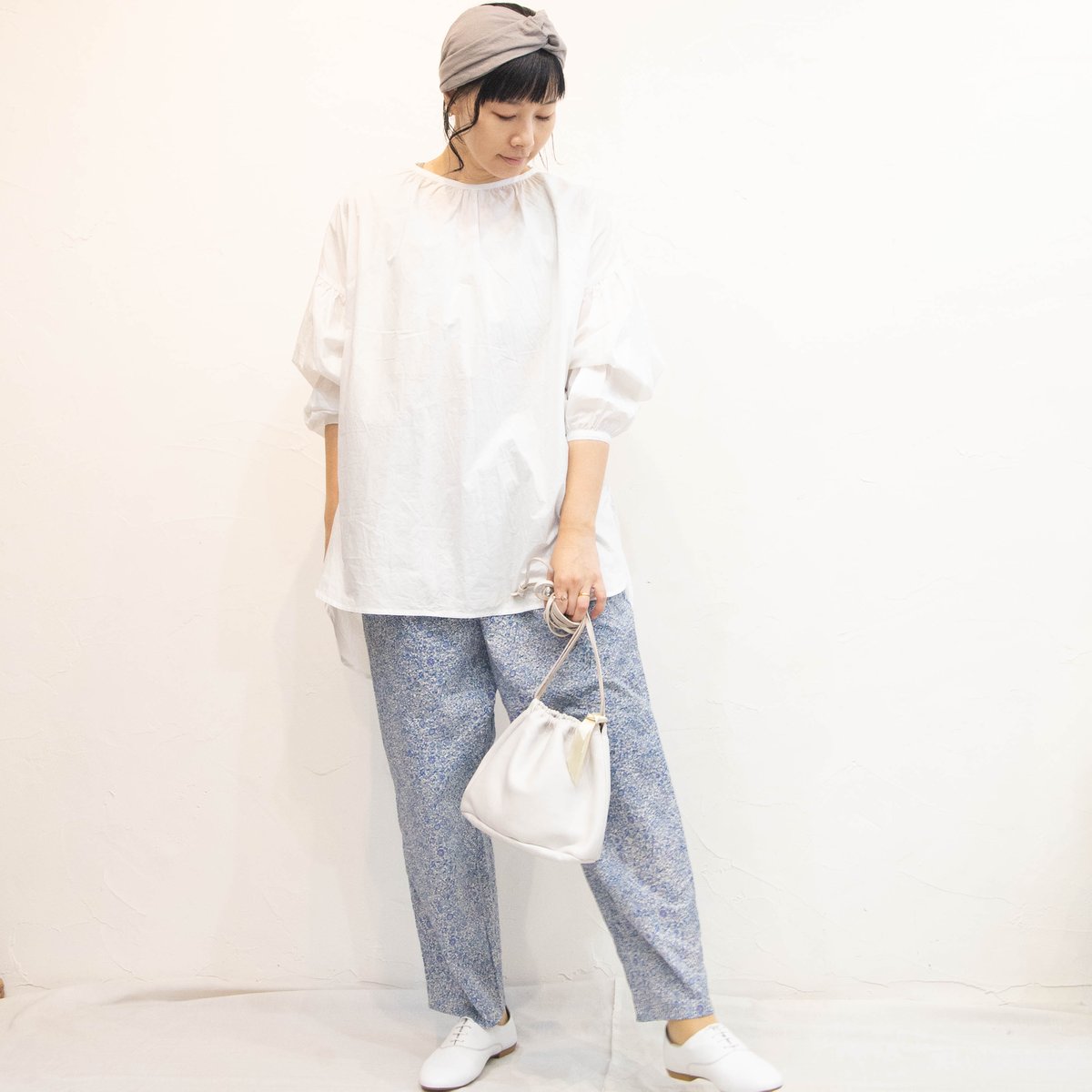 (g)グラム g_605 リバティープリントイージーパンツ | casual collecti...