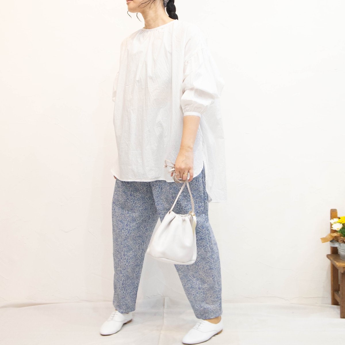 (g)グラム g_605 リバティープリントイージーパンツ | casual collecti...