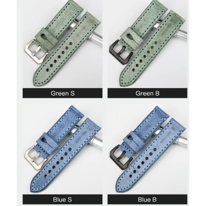 MAIKES 本革 イングリッシュブライドルレザー 22mm 24mm 腕時計 MAIKES 本革 イングリッシュブライドルレザー 22mm 24mm 腕時計