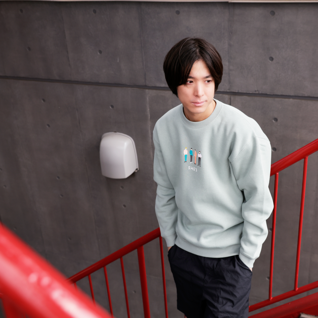 SHE'S スウェット(スモーキーグリーン) | SHE'S ONLINE SHOP SHE'S スウェット(スモーキーグリーン) | SHE'S ONLINE SHOP