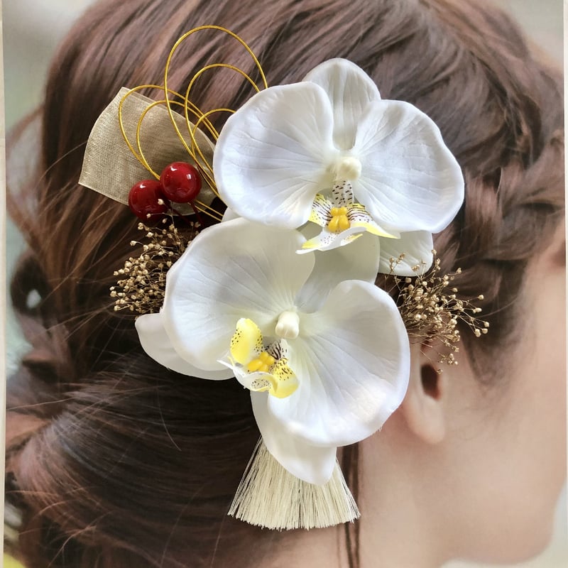 ꕤ 胡蝶蘭 ウェディング 前撮り 髪飾り ヘアアクセサリー ꕤ 胡蝶蘭 ウェディング 前撮り 髪飾り ヘアアクセサリー