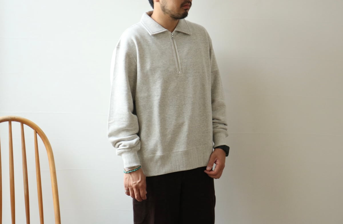 UNISEX / Velva Sheen / RECYCLED L/S HALF-ZIP SW...