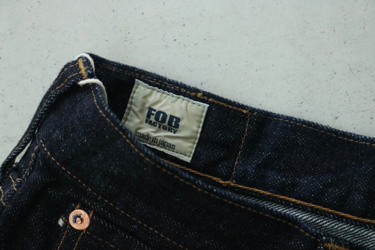 UNISEX / FOB FACTORY / SELVEDGE DENIM TAPERED 5...