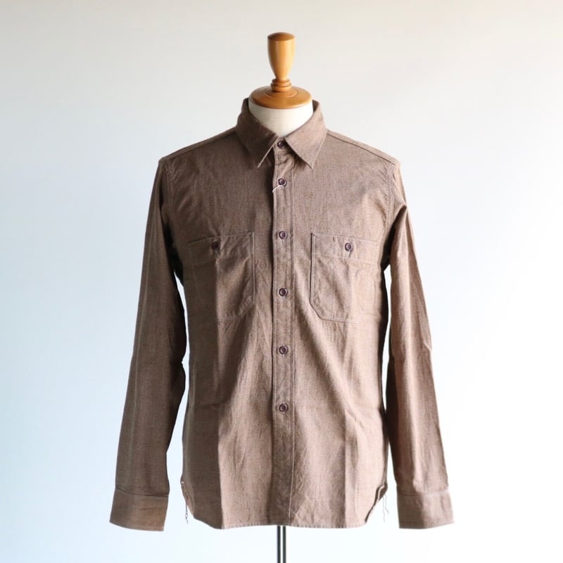 seuvas diggin' / セルヴィッジ撚り杢シャンブレーワークシャツ seuvas diggin' / セルヴィッジ撚り杢シャンブレーワークシャツ
