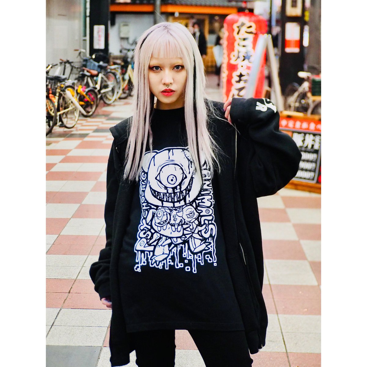 PSYCHOTIC ANIMALS/Long sleeve | PLAYER