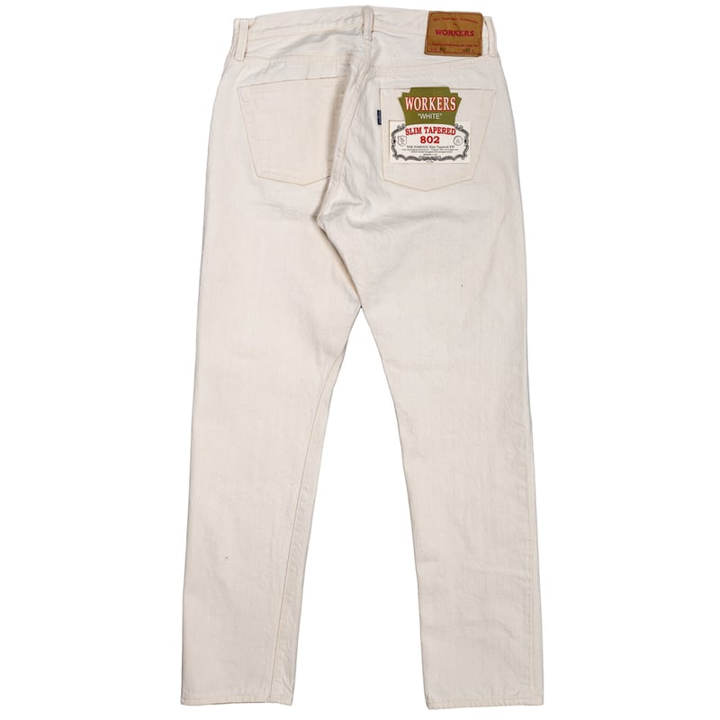 Lot 802, Slim Tapered White, 13.75 oz, White De Lot 802, Slim Tapered White, 13.75 oz, White De
