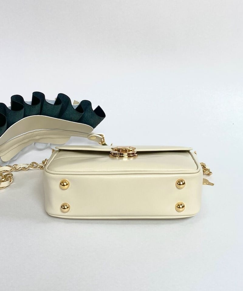 3WAY FRILL POCHETTE SIZE:S(チェーンショルダー) | tortoago 3WAY FRILL POCHETTE SIZE:S(チェーンショルダー) | tortoago