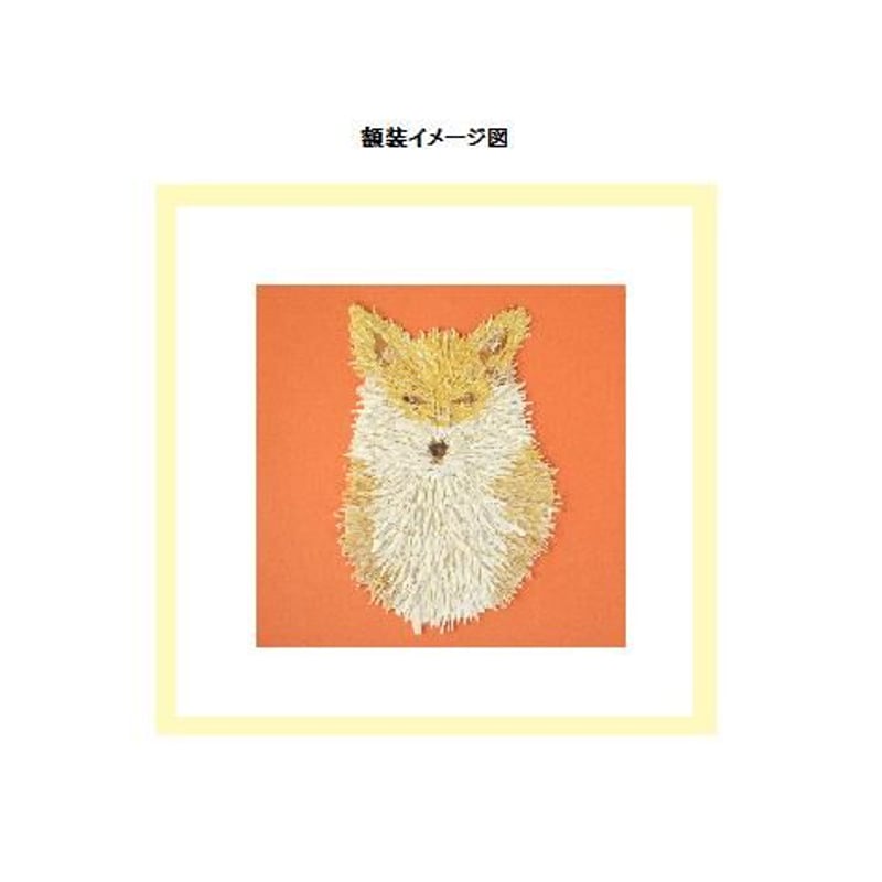 貼り絵(額縁付き)】kitakitsune (edition1) | masumihiray 貼り絵(額縁付き)】kitakitsune (edition1) | masumihiray