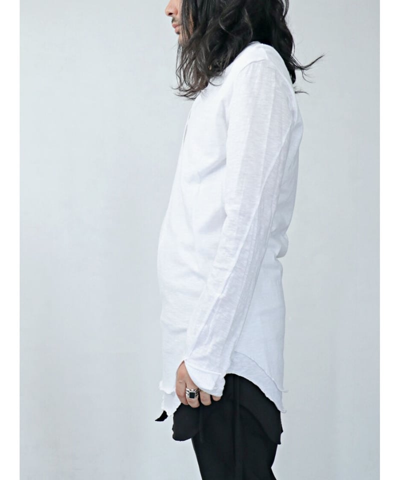 ASKYY / PA21 / LAYERD TUNIC CUTSEW / WHT | Owl ASKYY / PA21 / LAYERD TUNIC CUTSEW / WHT | Owl