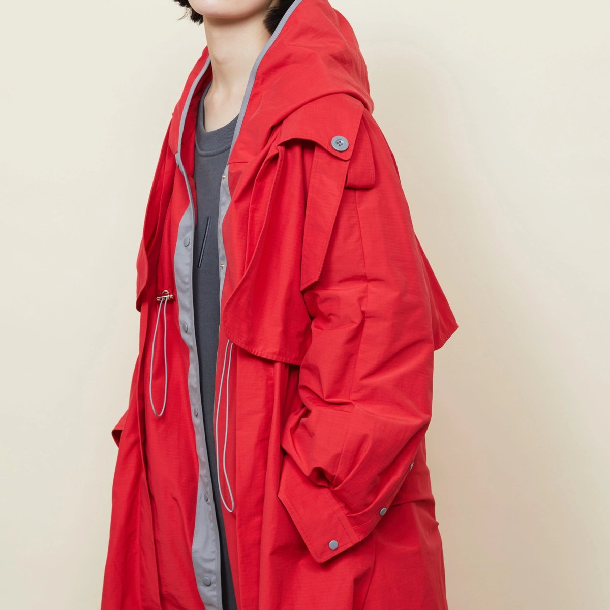 trench coat」SI23V0118 (30)red | S / île trench coat」SI23V0118 (30)red | S / île