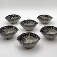 水間焼伏原窯 乾山写竜田川紋平向付 5客組 | とみや 水間焼伏原窯 乾山写竜田川紋平向付 5客組 | とみや